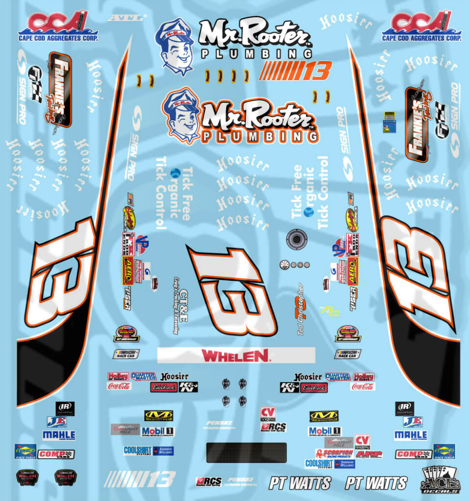 #13 Ted Christopher Modified - Ace Decals