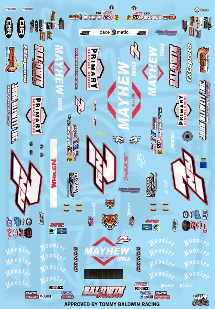 #7NY Tommy Baldwin Racing Modifieds - Ace Decals