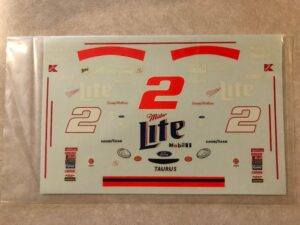 #2 Rusty Wallace Lite Taurus 1998 No Bull - Ace Decals