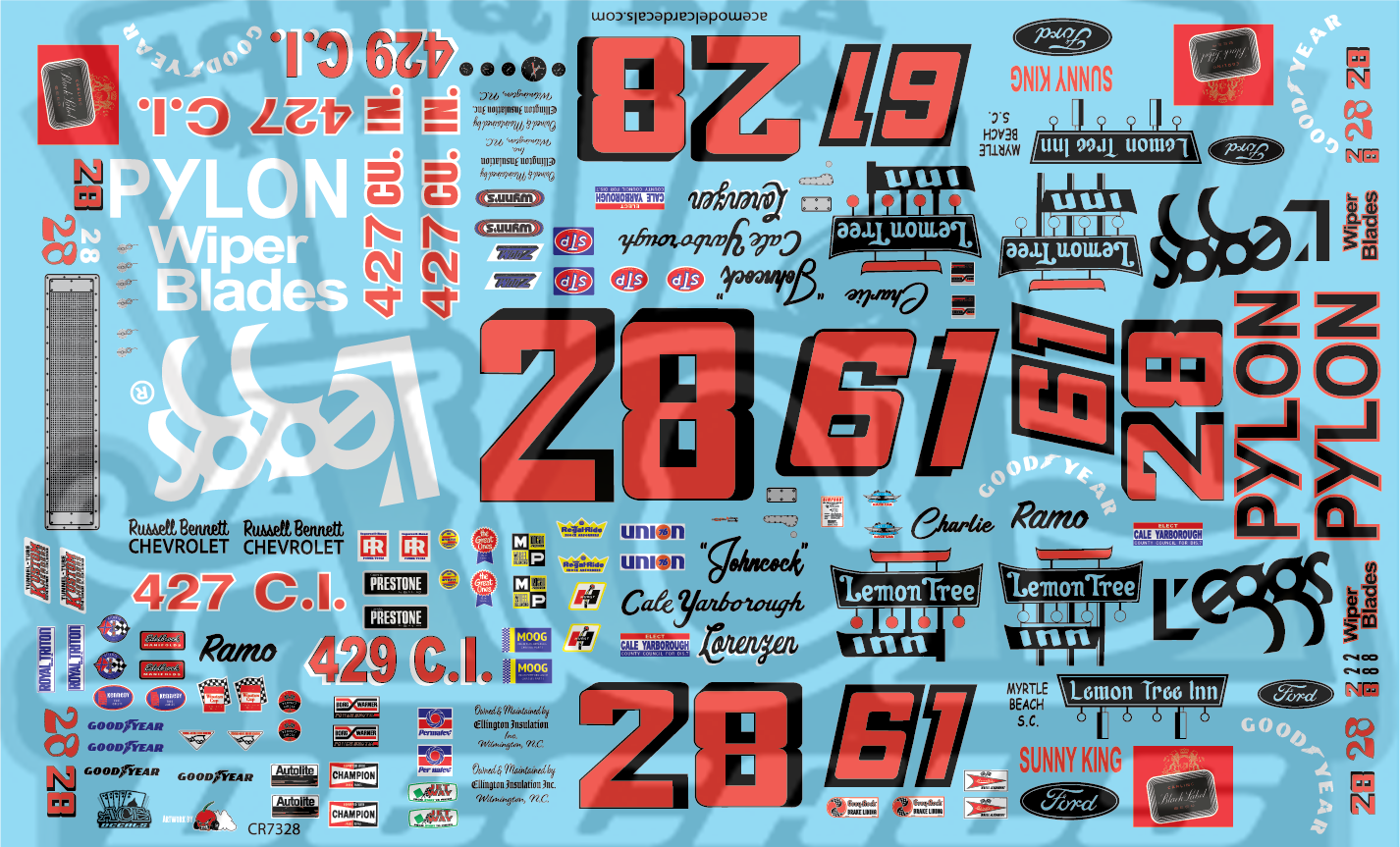 Updated Lemon Tree Inn, Pylon Wiper Blades #28 - Ace Decals